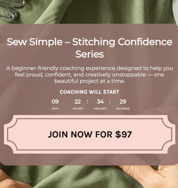 Stitching Confidence Series
